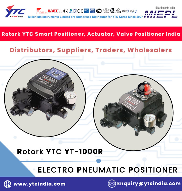 Rotork YTC YT-1000R Electro Pneumatic Positioner Suppliers and Dealers In India - Gifyu